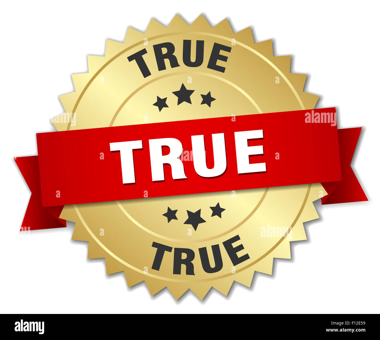 True ribbon sign vintage hi-res stock photography and images - Alamy