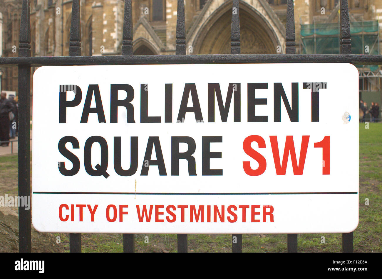 Parliament square road sign hi-res stock photography and images - Alamy