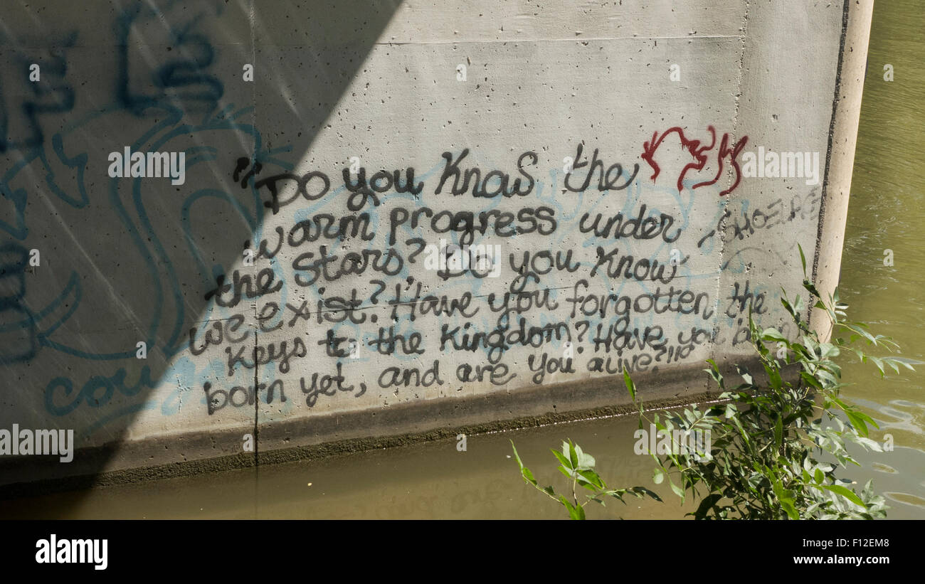 Graffiti on bridge hi-res stock photography and images - Alamy