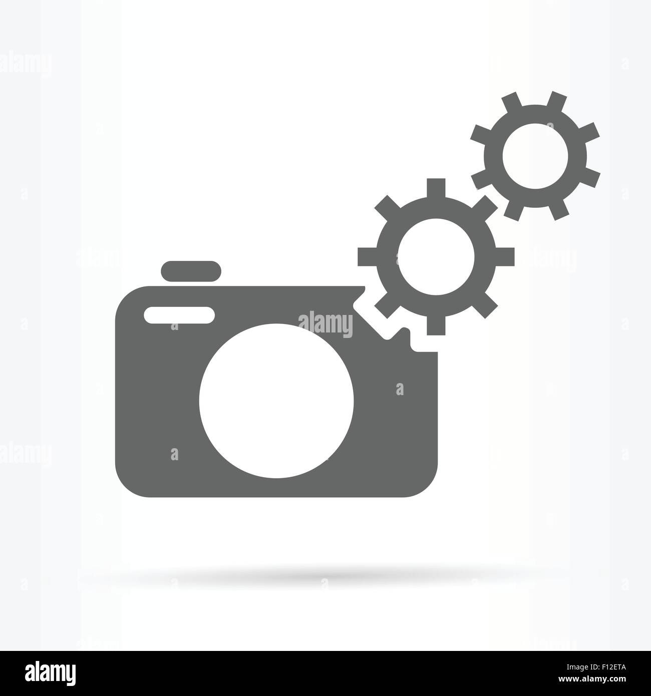 camera settings gears icon vector illustration Stock Vector Image & Art ...