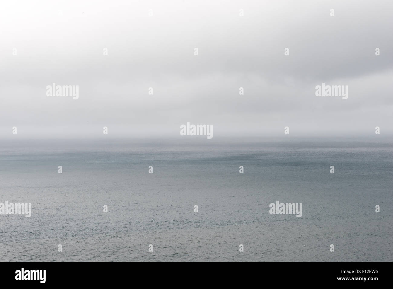 Ocean landscape on the Faroe Islands showing the atlantic ocean on a ...