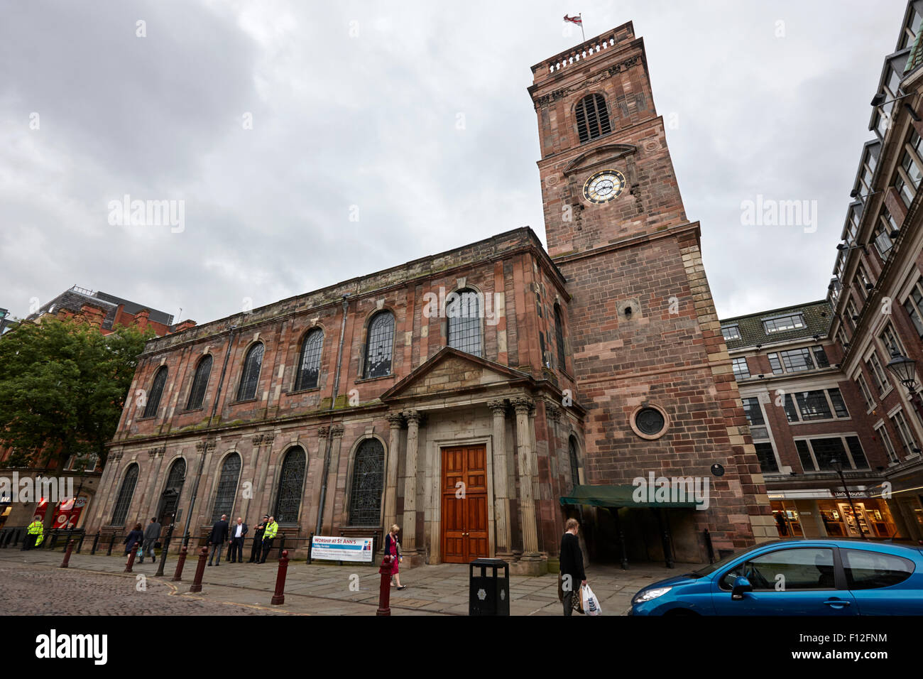 St Anns church Manchester England UK Stock Photo - Alamy