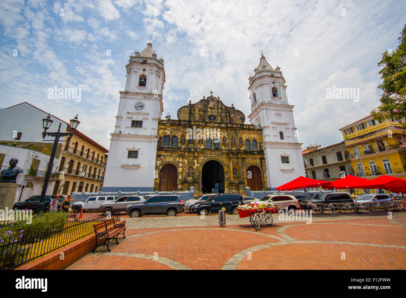 Panama Cathedral, Sal Felipe Old Quarter, UNESCO World Heritage Site ...
