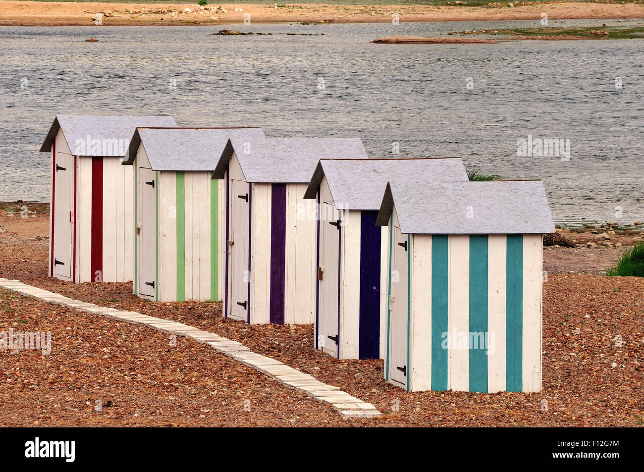 Beach changing huts hi-res stock photography and images - Alamy