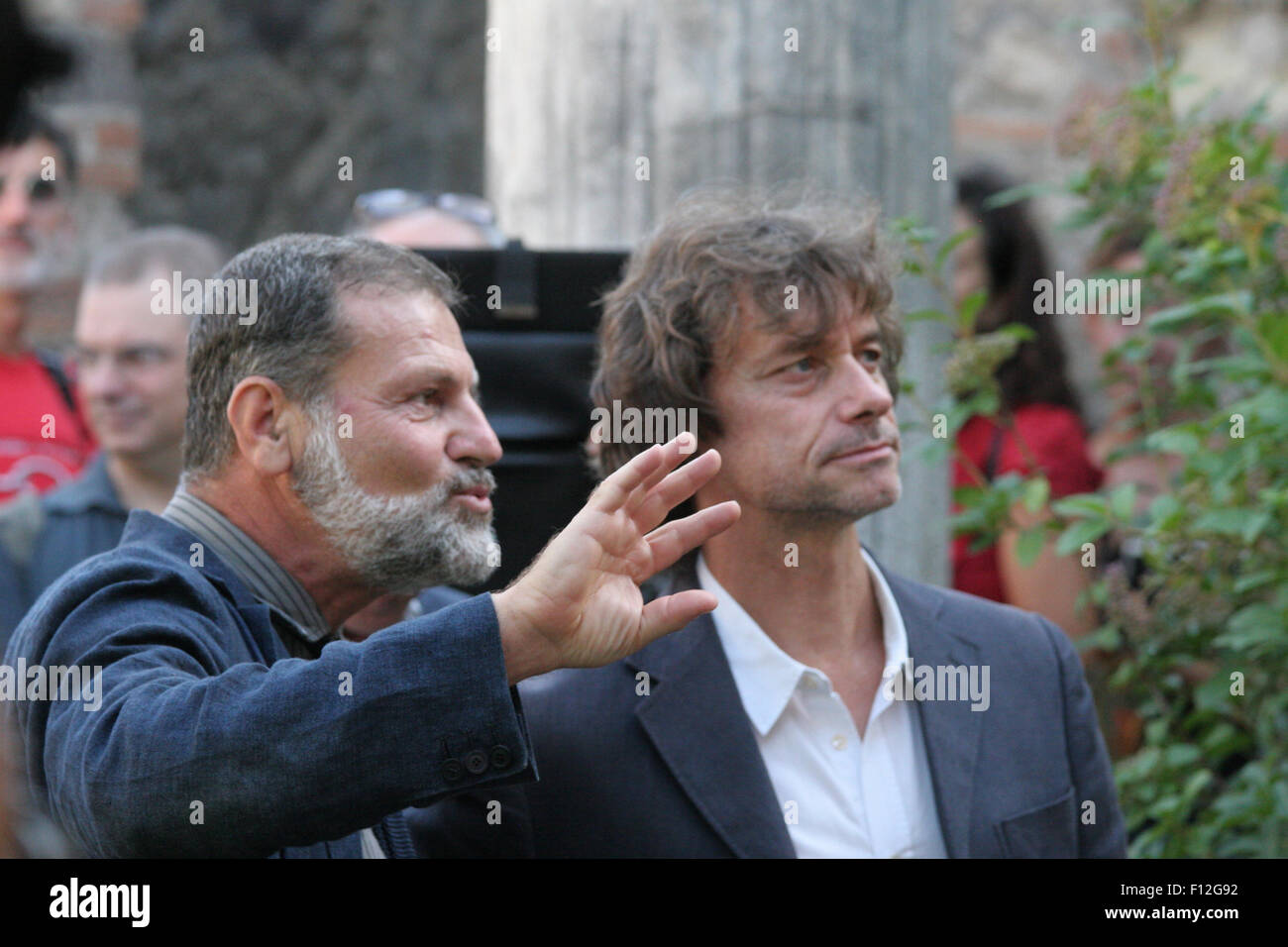 Pompei, Italy. 24th Aug, 2015. At the archaeological site of Pompeii concluded the restoration ...