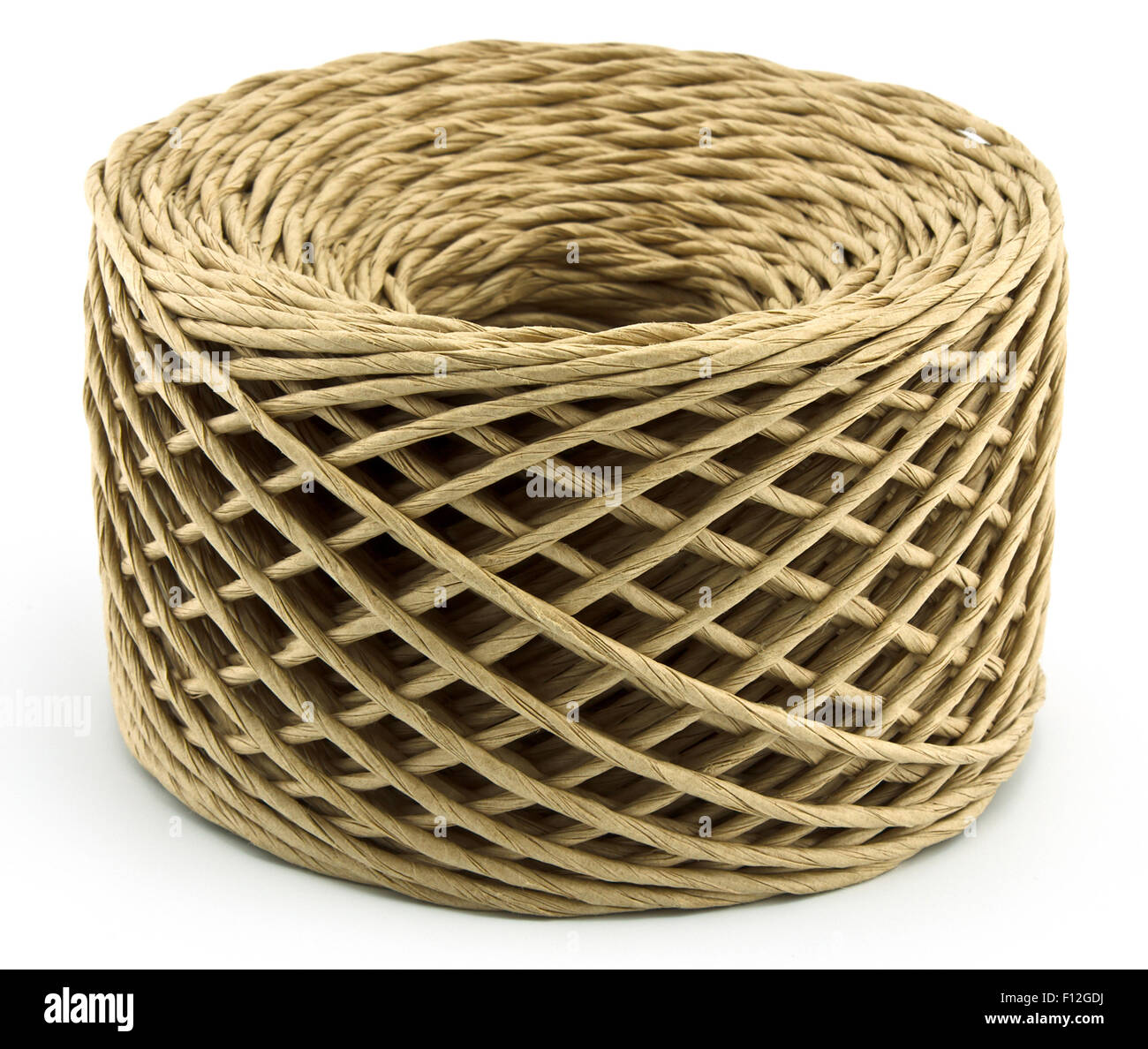 roll of rope isolated on white Stock Photo - Alamy