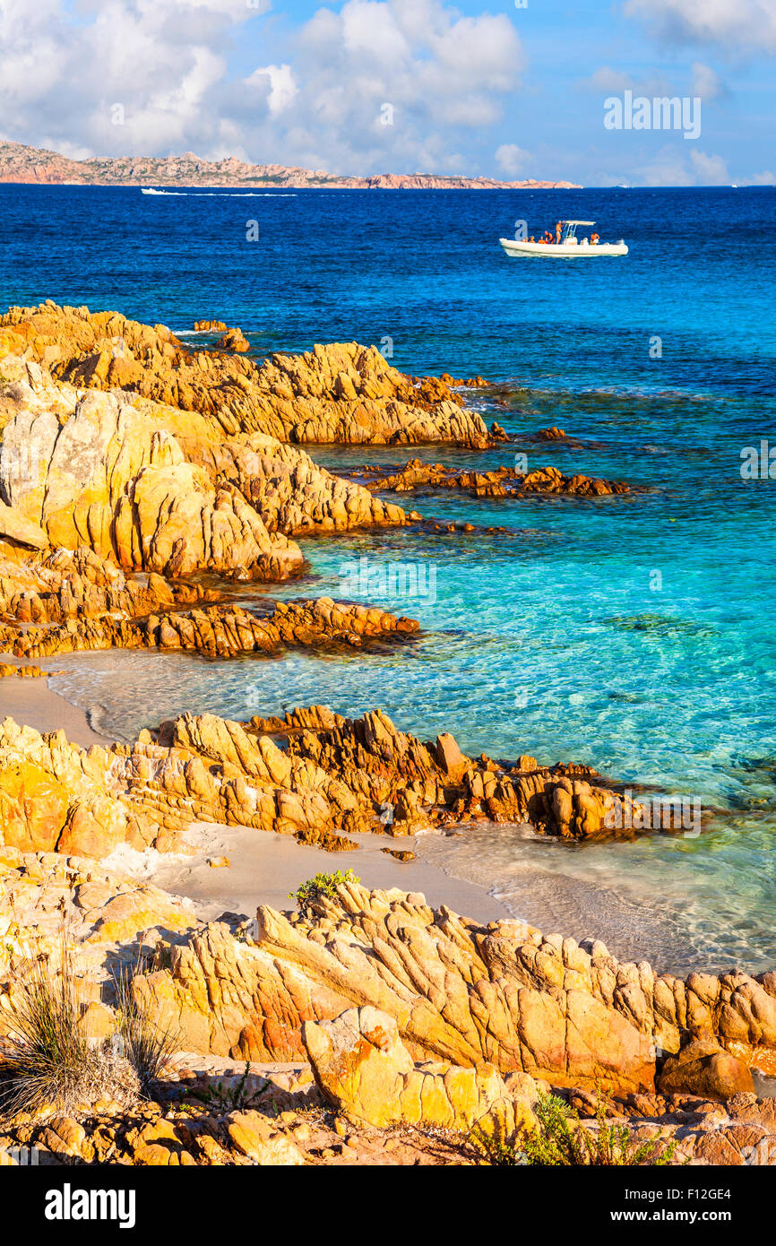 Turquoise crystal sea of Sardegna island. Italy Stock Photo - Alamy