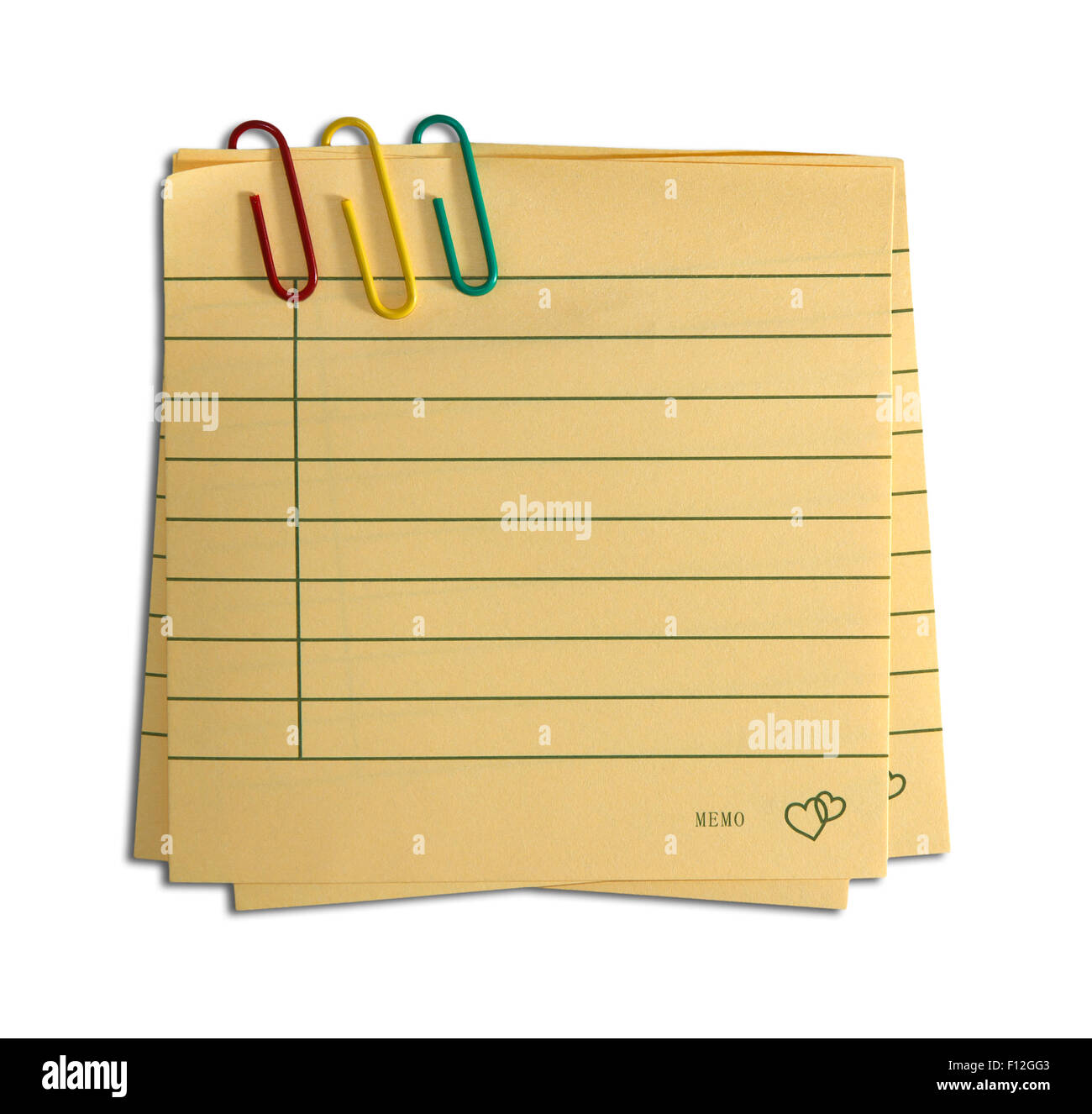 textured paper notes with clip Stock Photo - Alamy