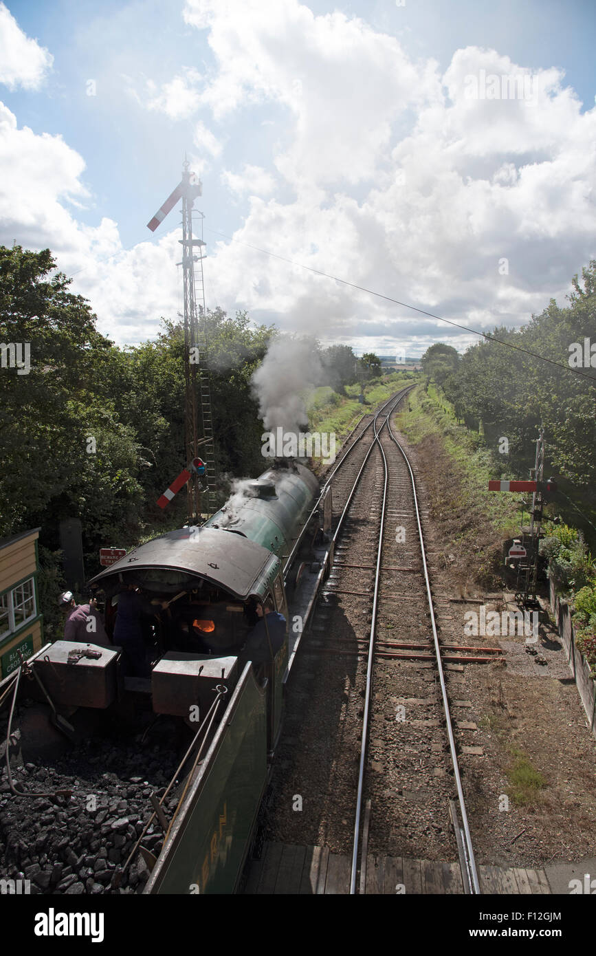 The Cheltenham steam loco running on the Watercress Line at Ropley ...