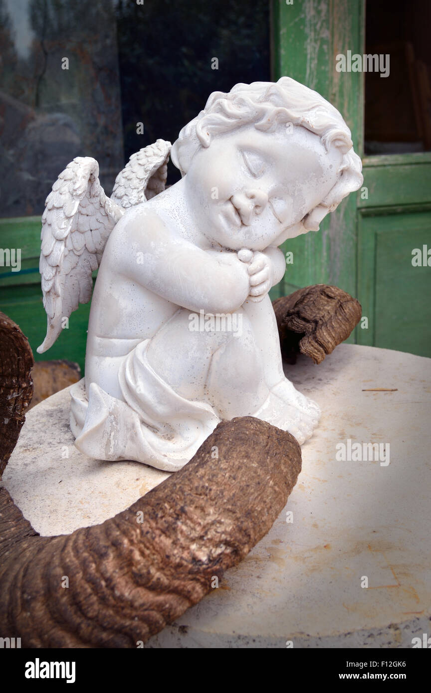 Little Sleeping Angel Stock Photo - Alamy