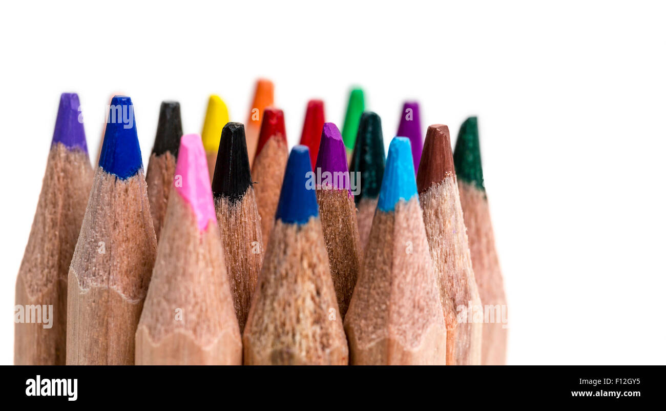 Tips colored pencils vertical hi-res stock photography and images - Alamy