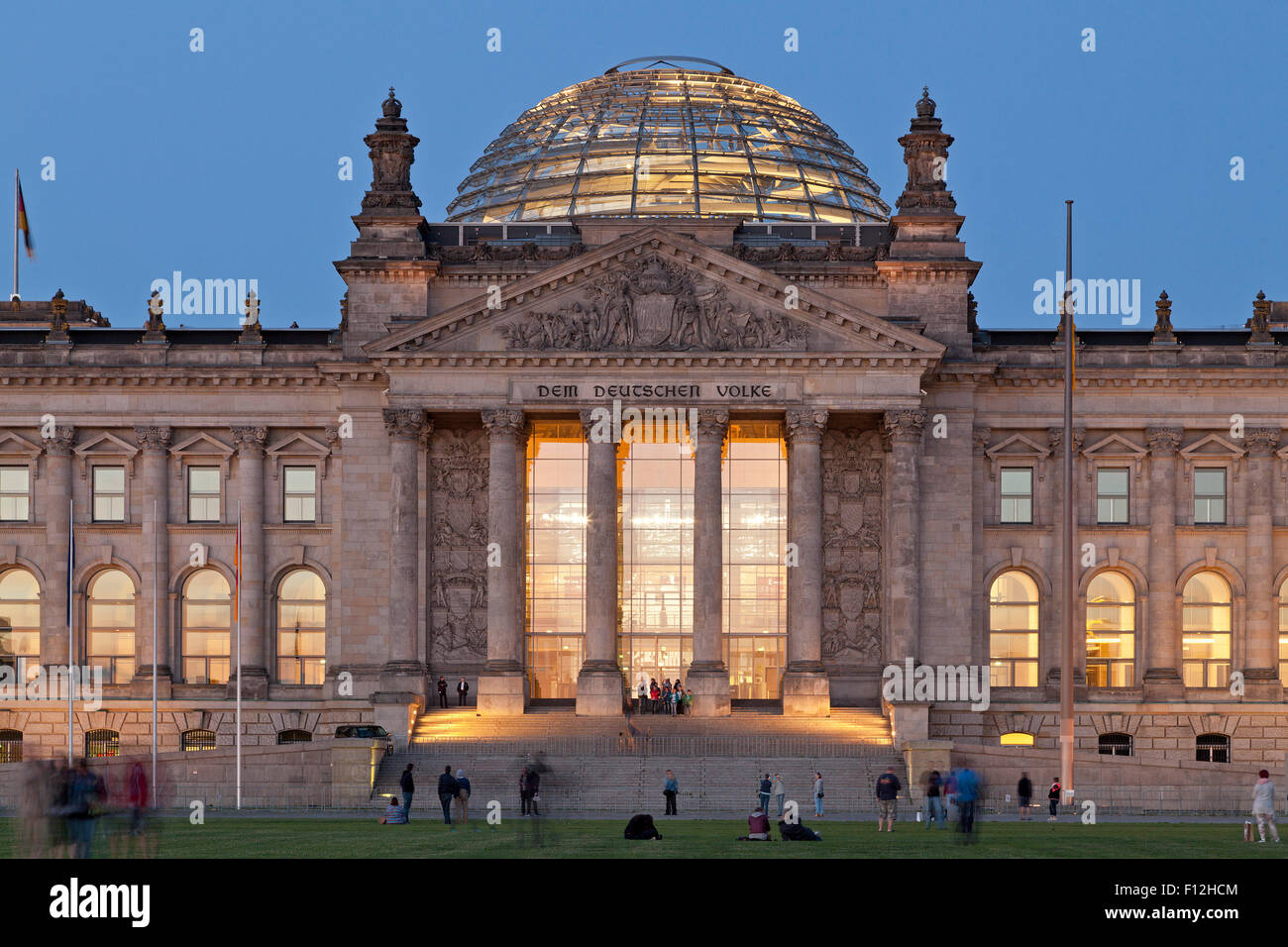 illuminated Reichstag, Berlin, Germany Stock Photo - Alamy
