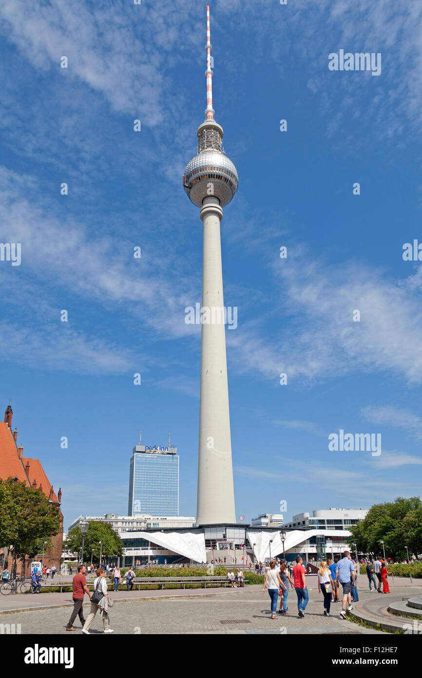 television tower, Alexander Square, Berlin, Germany Stock Photo - Alamy