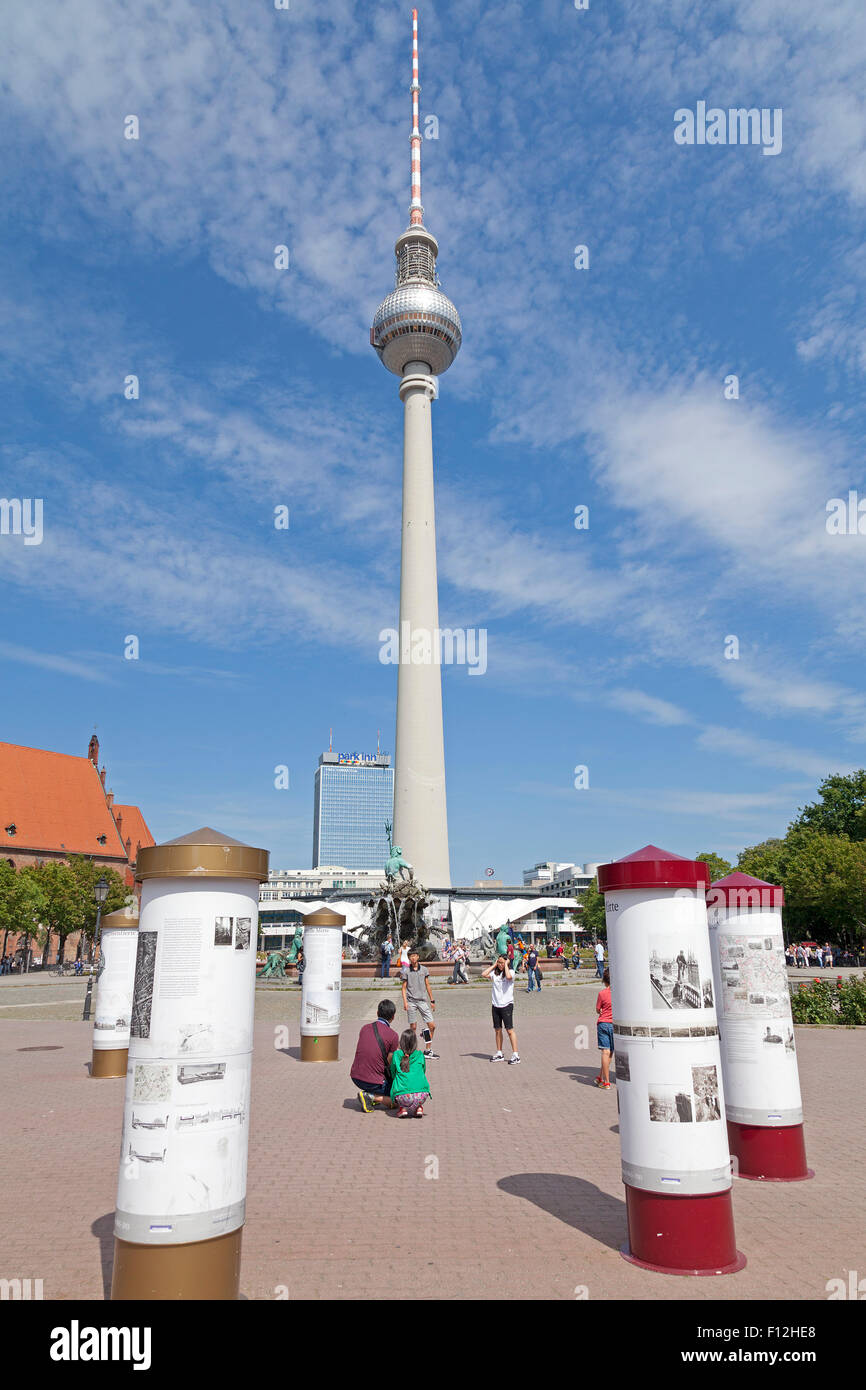television tower, Alexander Square, Berlin, Germany Stock Photo - Alamy