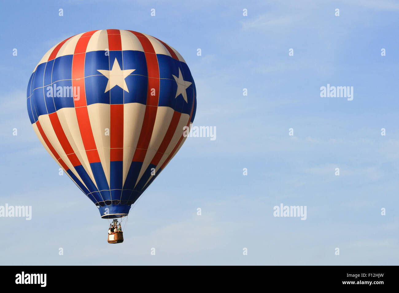 Low angle view of a hot air balloon in Sunrise Hot Air Balloon Race ...
