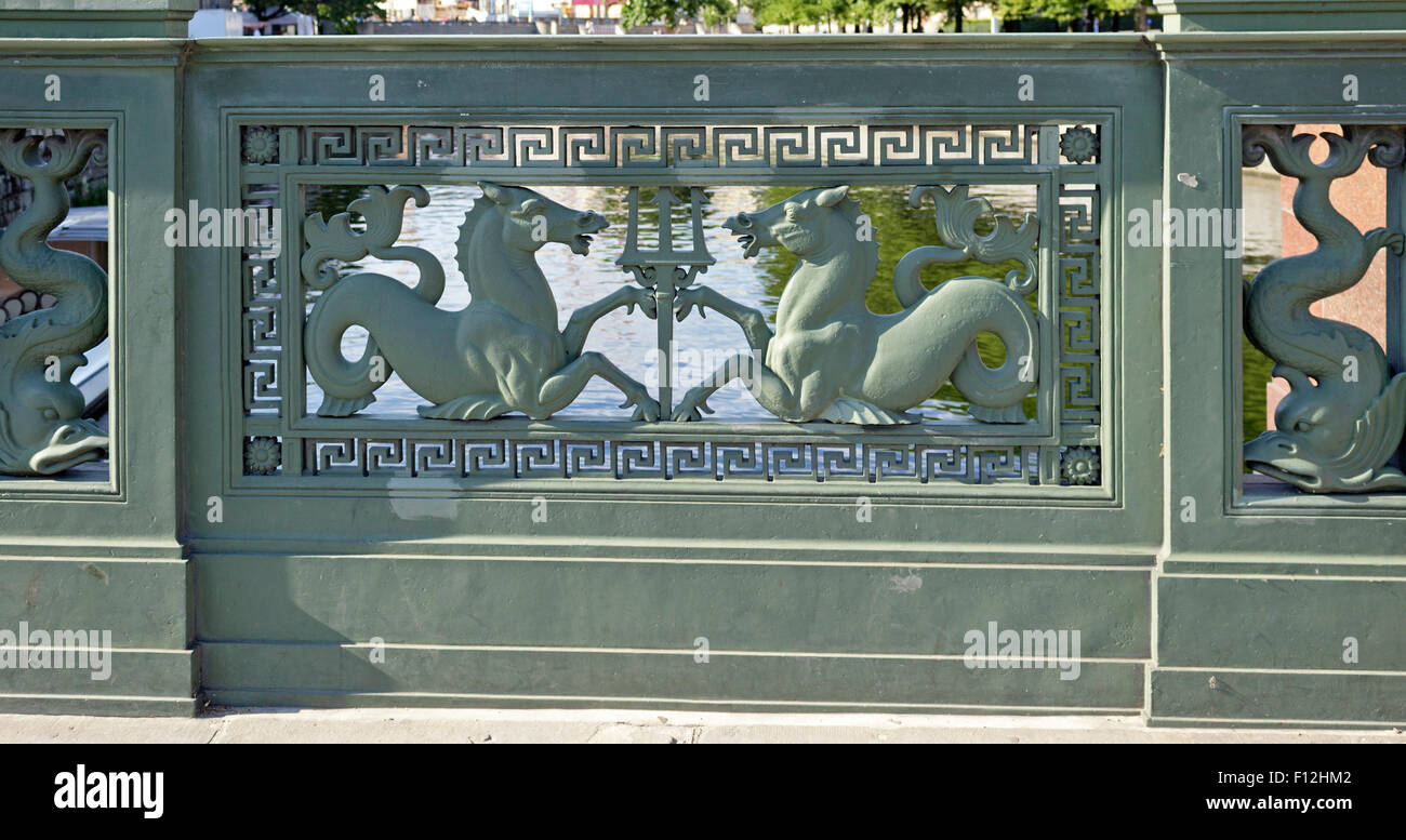bridge railing, Museum Island, Berlin, Germany Stock Photo - Alamy