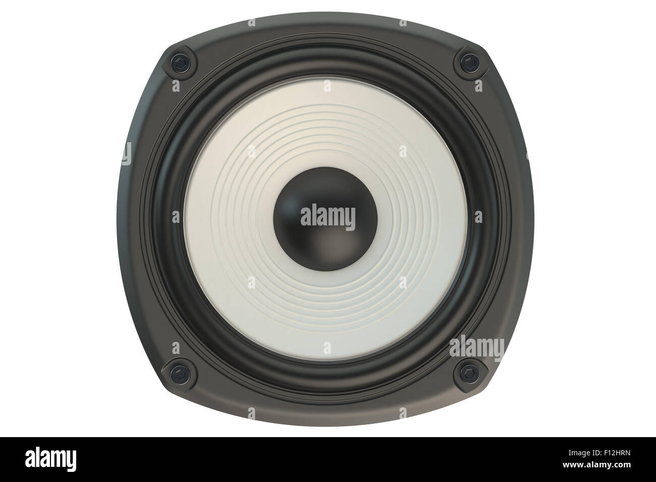 loudspeaker isolated on white background Stock Photo - Alamy