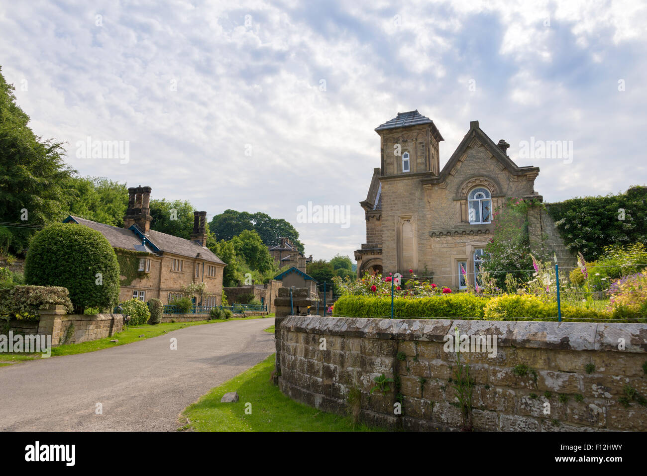 Edensor, Chatsworth Estate, Peak District National Park, Derbyshire ...
