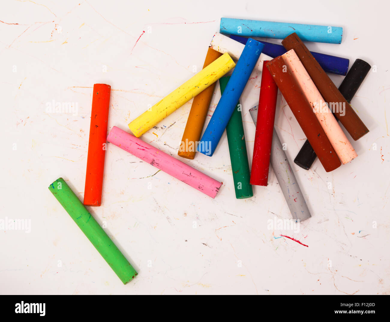 Colorful pastel sticks Stock Photo - Alamy