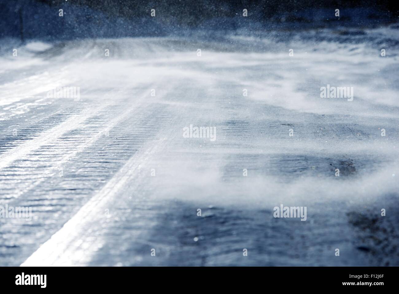 Dangerous icy asphalt road hi-res stock photography and images - Alamy