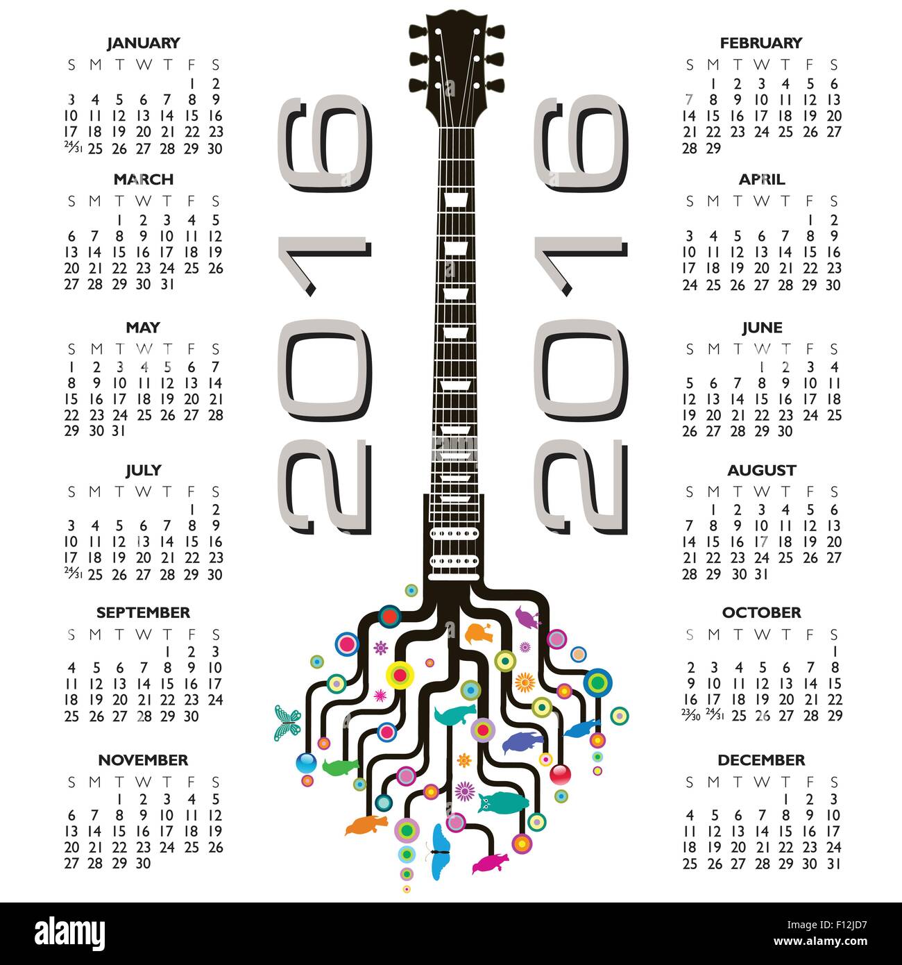 2016 Music Stock Vector Images - Alamy