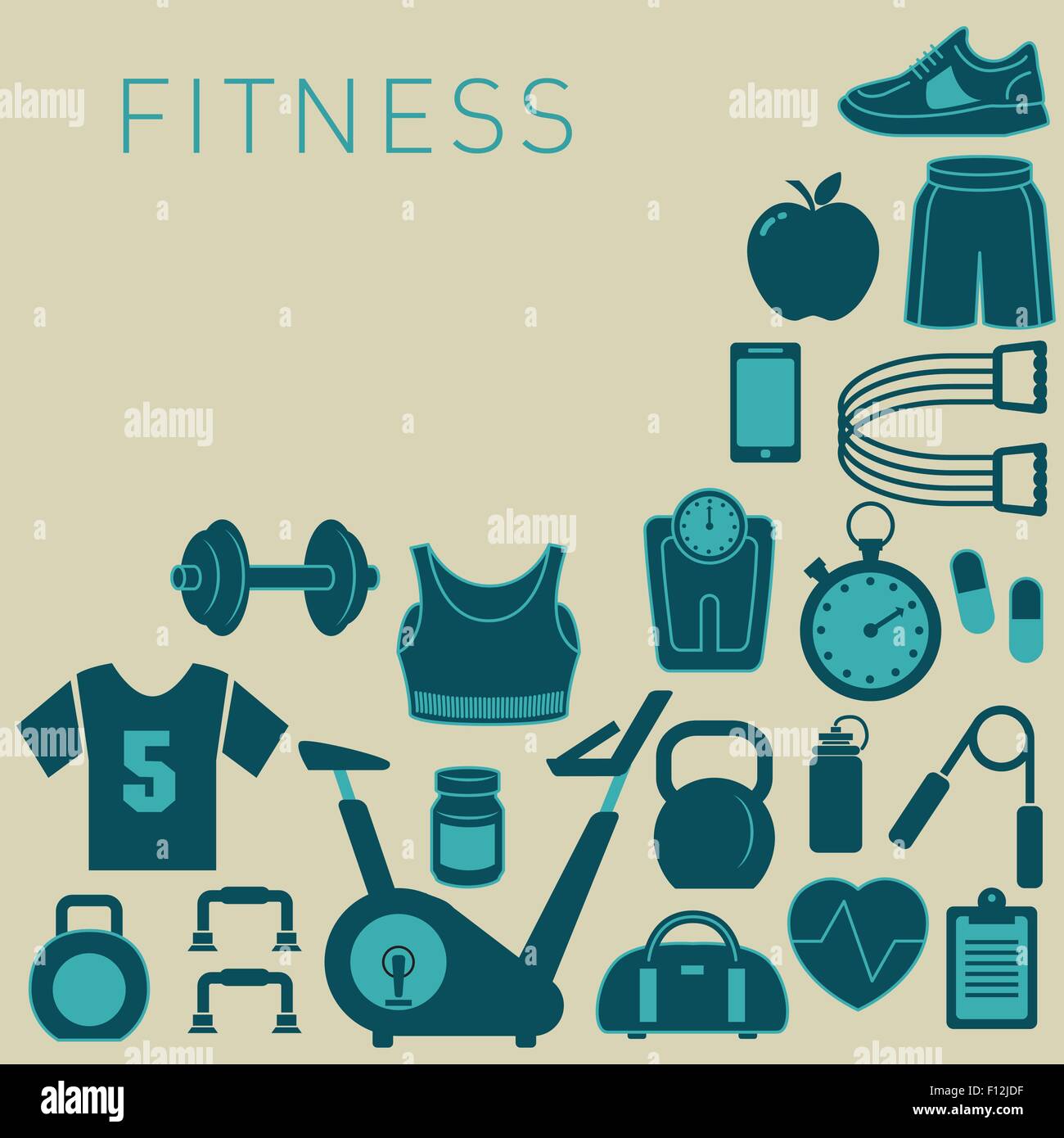 Aerobics text Stock Vector Images - Alamy