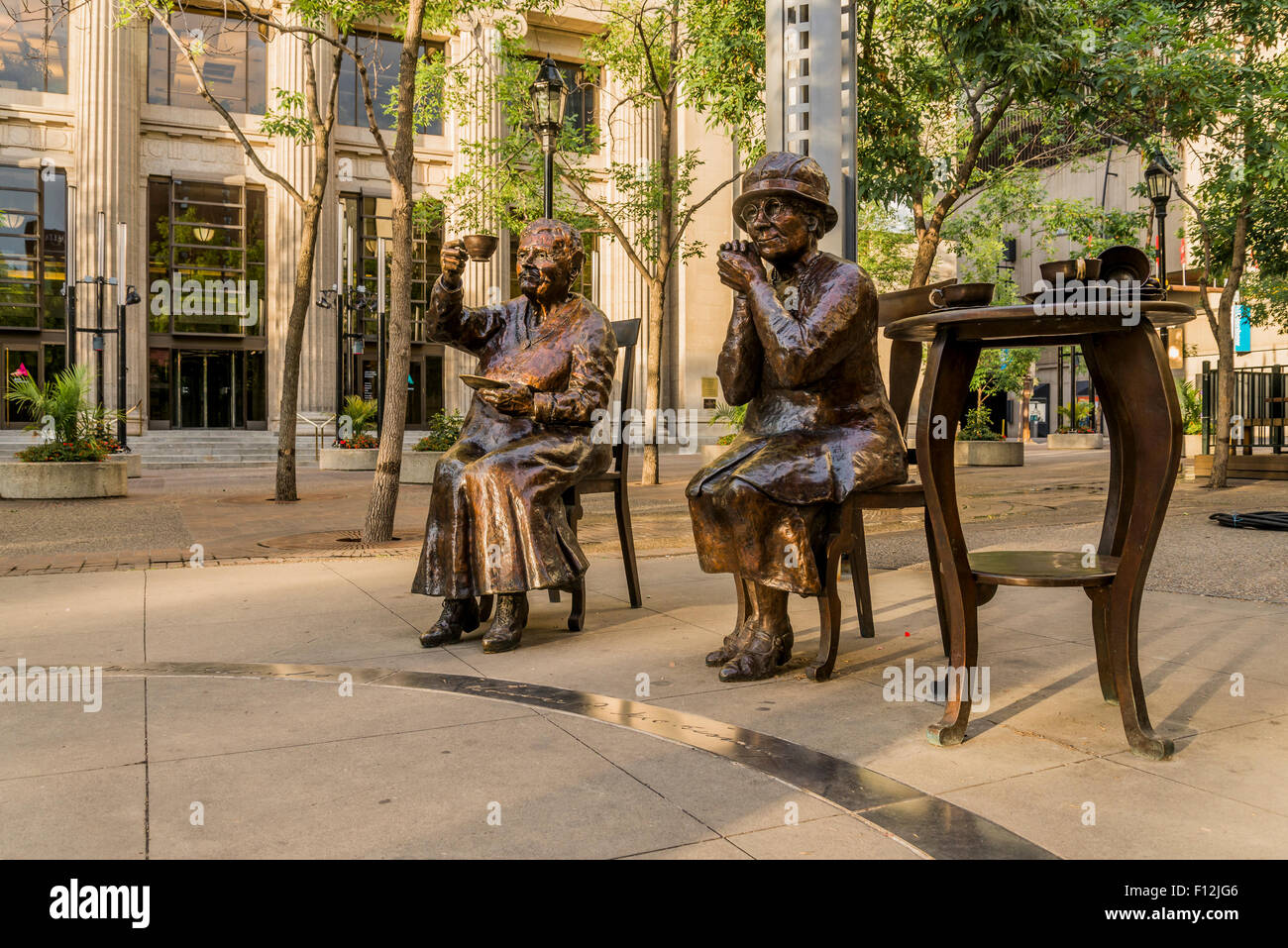 The Famous Five statue aka the "Women are Persons" monument sculpted by ...