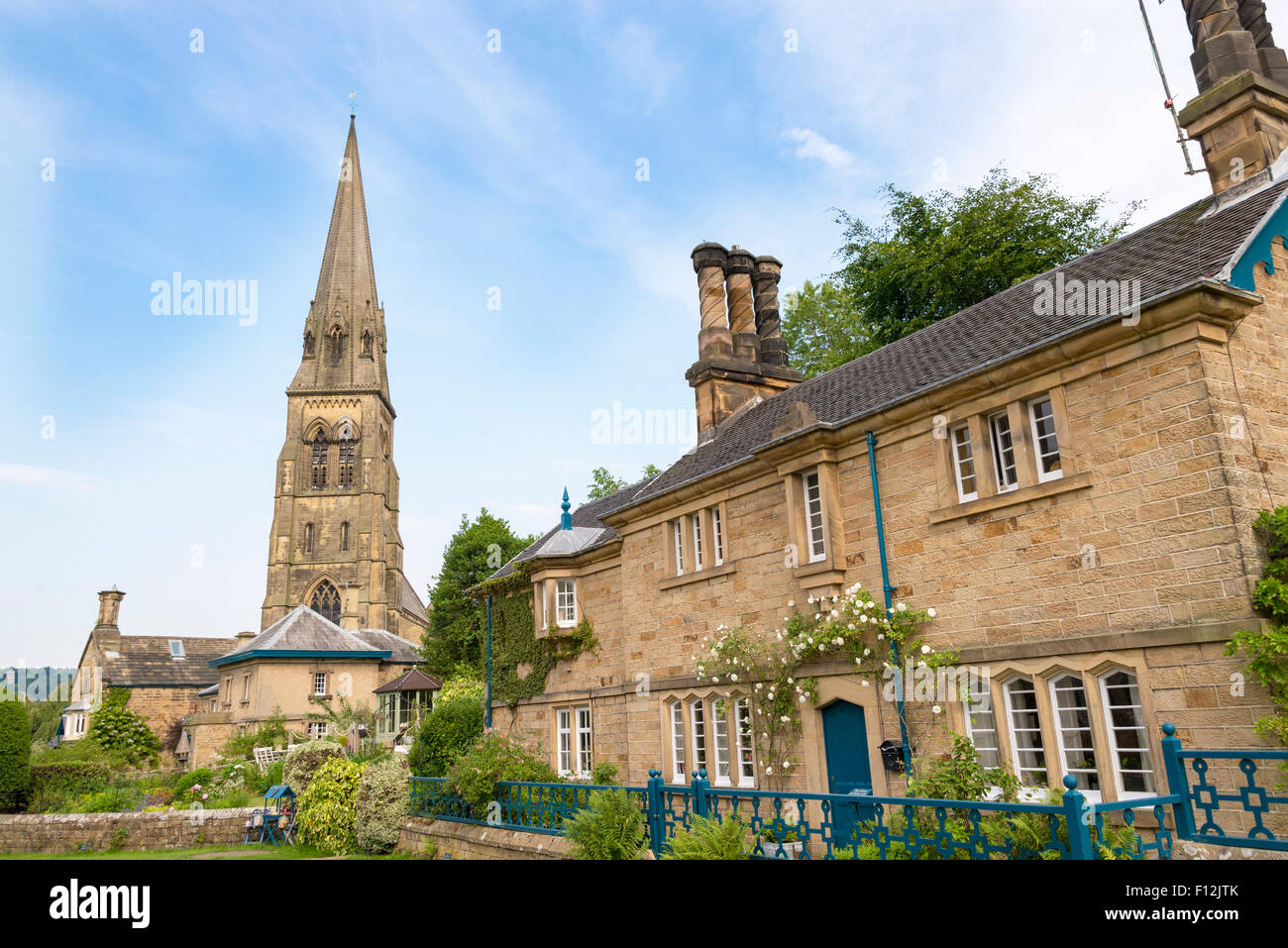 Edensor, Chatsworth Estate, Peak District National Park, Derbyshire ...