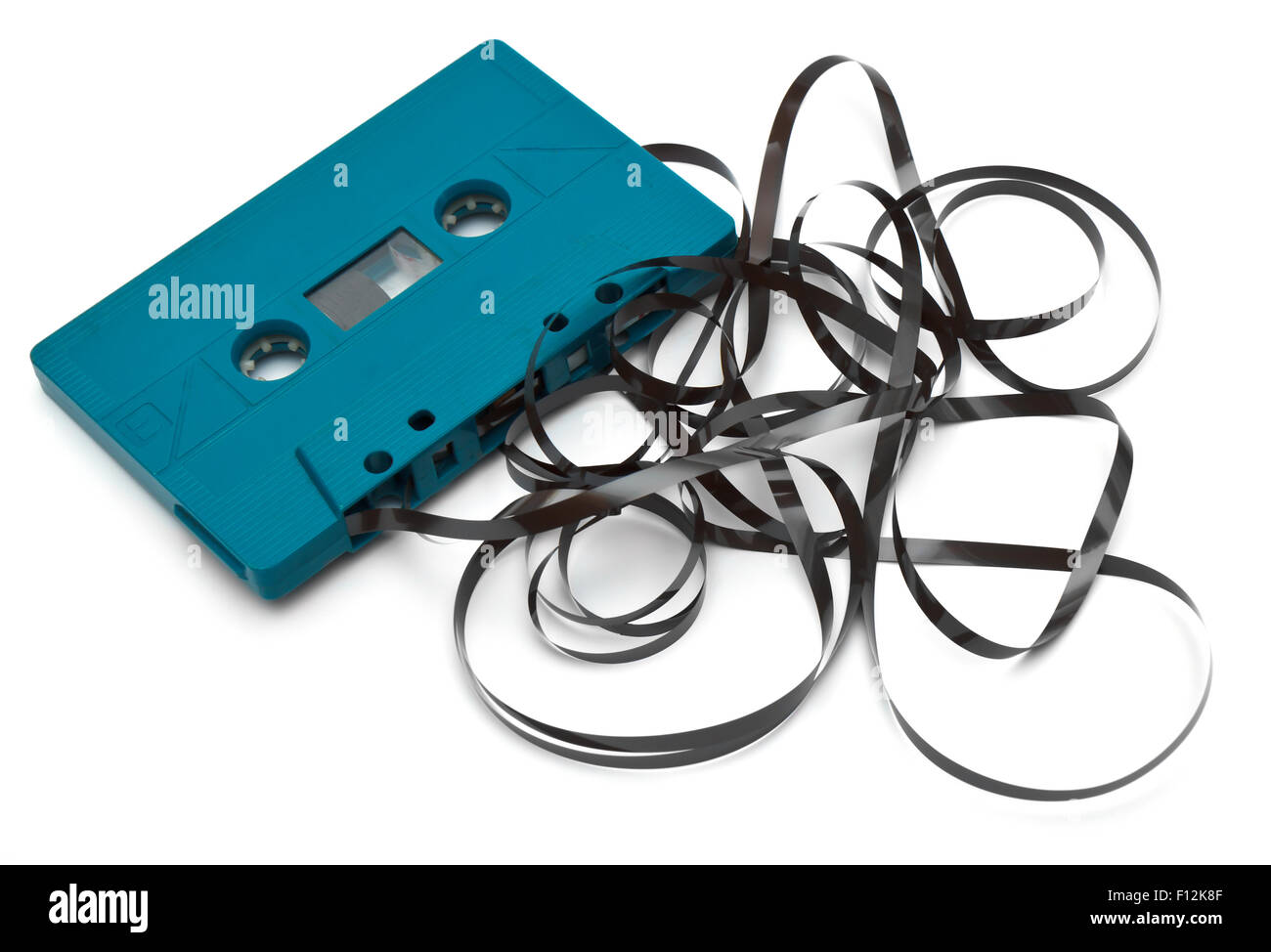 Old broken cassette isolated on white Stock Photo - Alamy