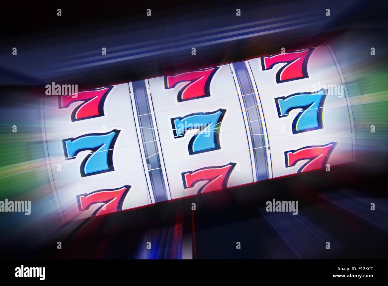 Triple Seven Slot Machine Win High Resolution Stock Photography and ...