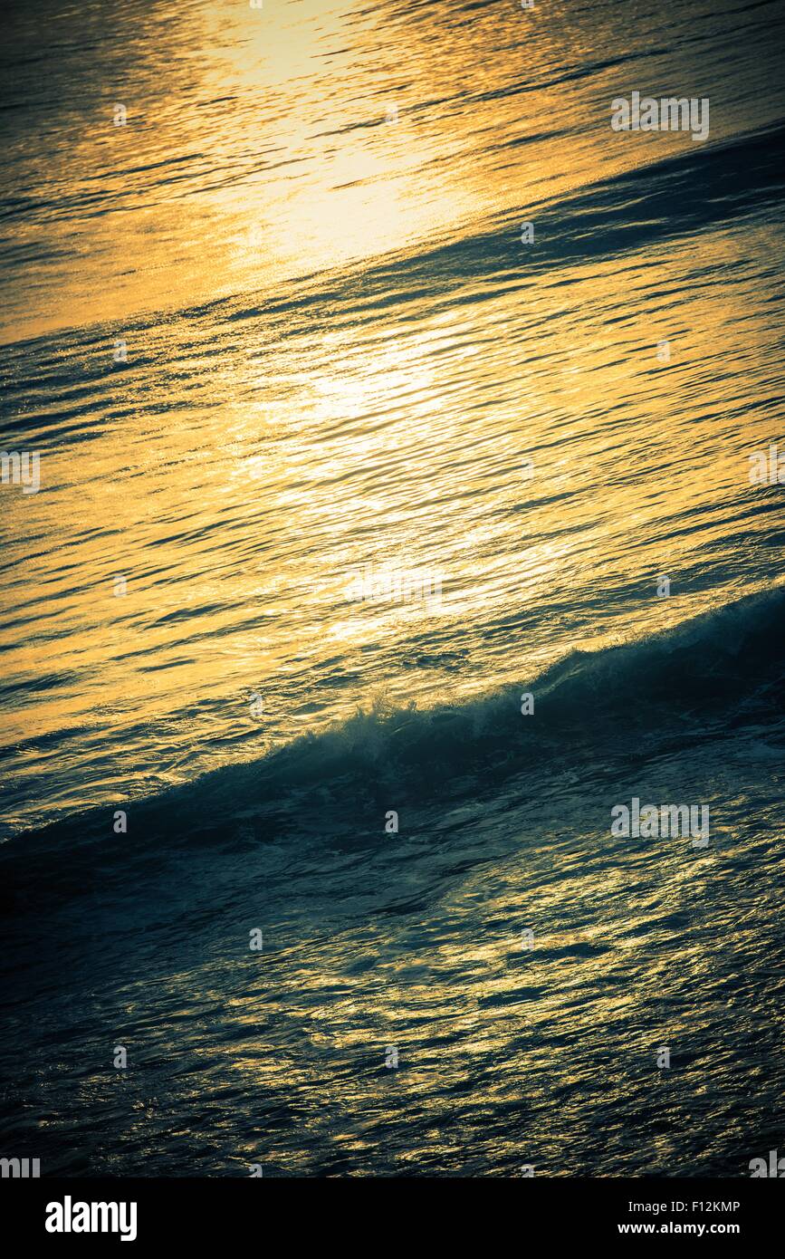 Wavy Ocean Photo Background. Small Waves on the Pacific Ocean Vertical ...