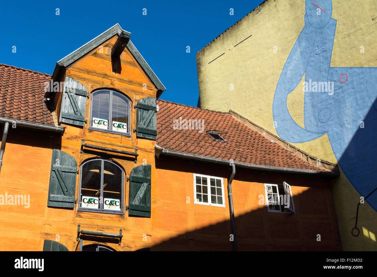 Timber framed house in Copenhagen, Denmark, Europe Stock Photo - Alamy