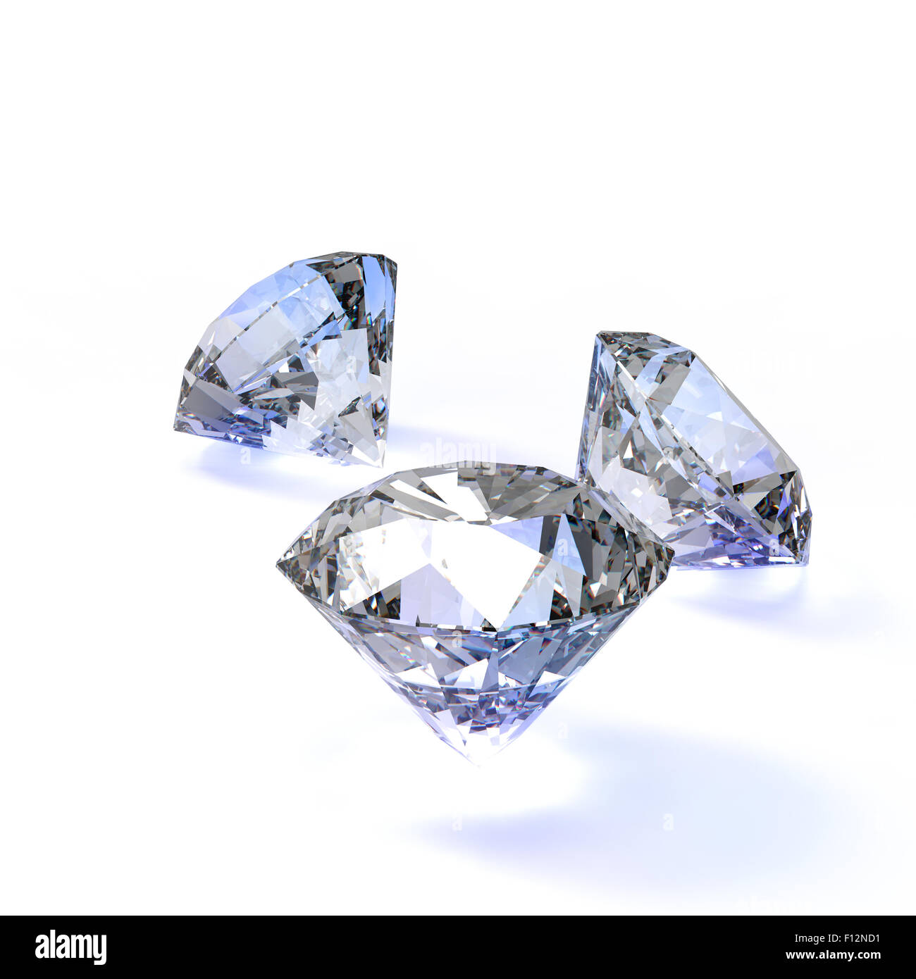 Diamonds 3d in composition as concept Stock Photo - Alamy