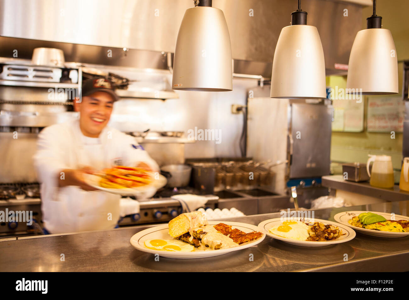 Kitchen breakfast blur hi-res stock photography and images - Alamy