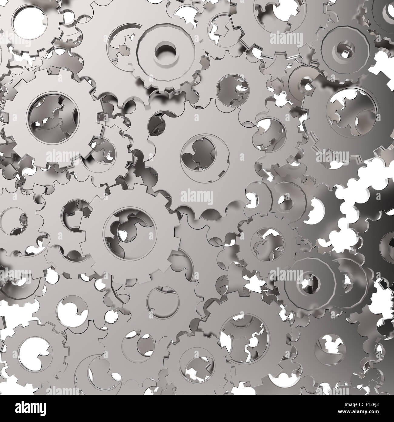 3d cog gear on white background Stock Photo - Alamy