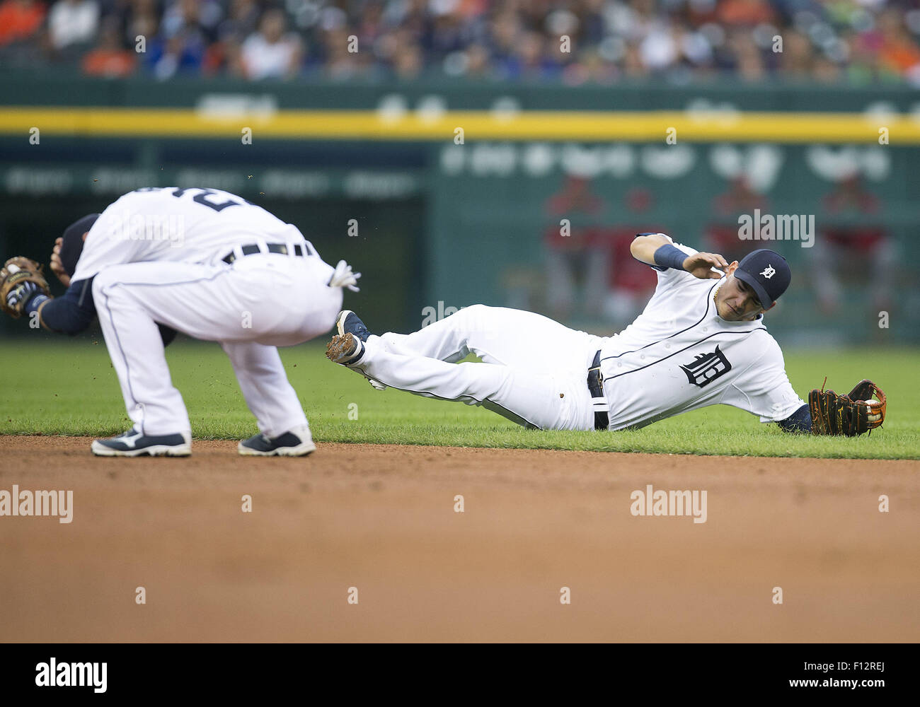 Detroit, Michigan, USA. 25th Aug, 2015. Detroit Tigers shortstop Jose ...