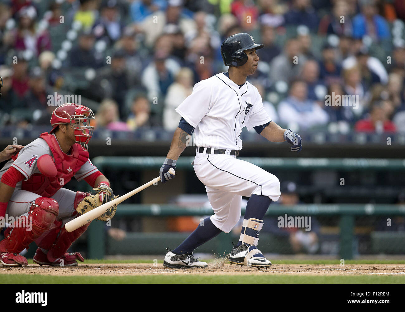 Detroit, Michigan, USA. 25th Aug, 2015. Detroit Tigers outfielder ...