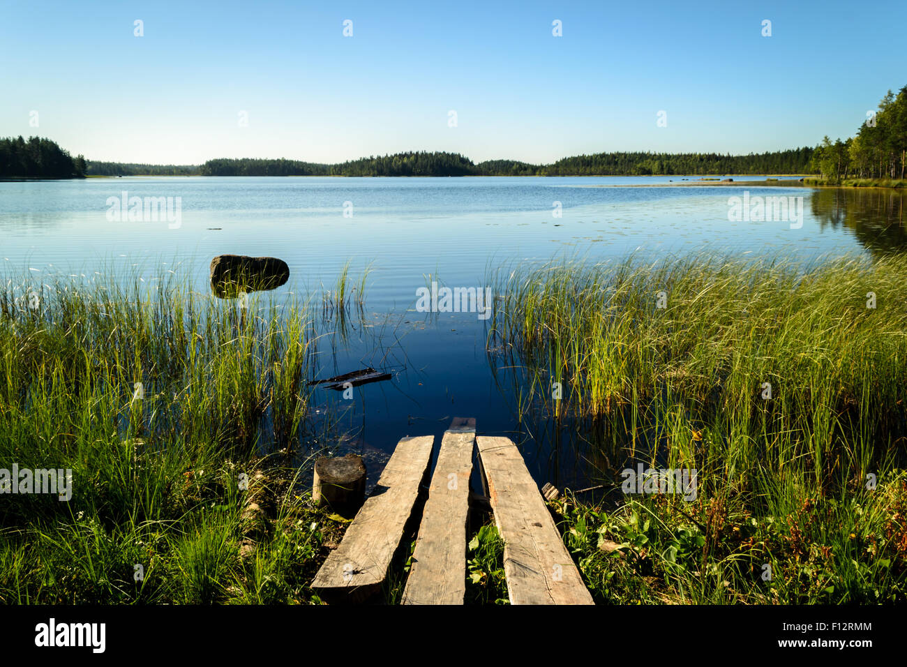 small lake in national park Stock Photo - Alamy