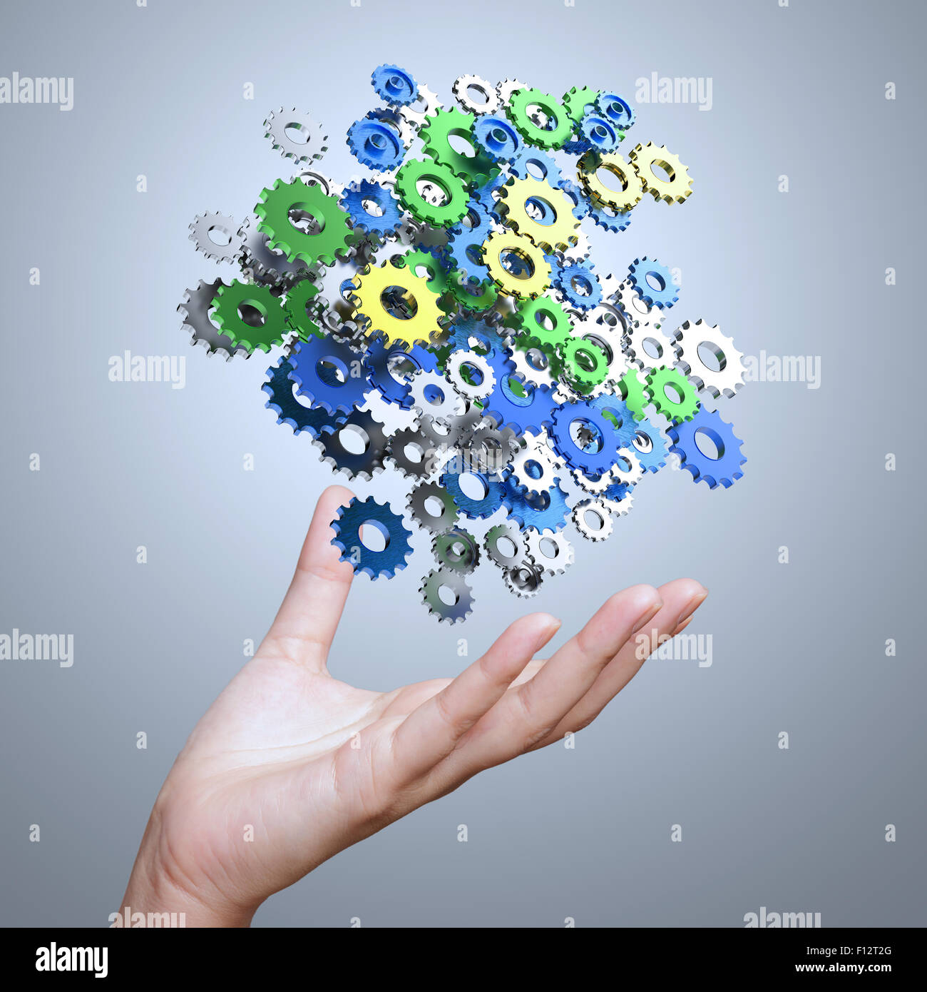 Gears team teamwork cogs cog hi-res stock photography and images - Alamy