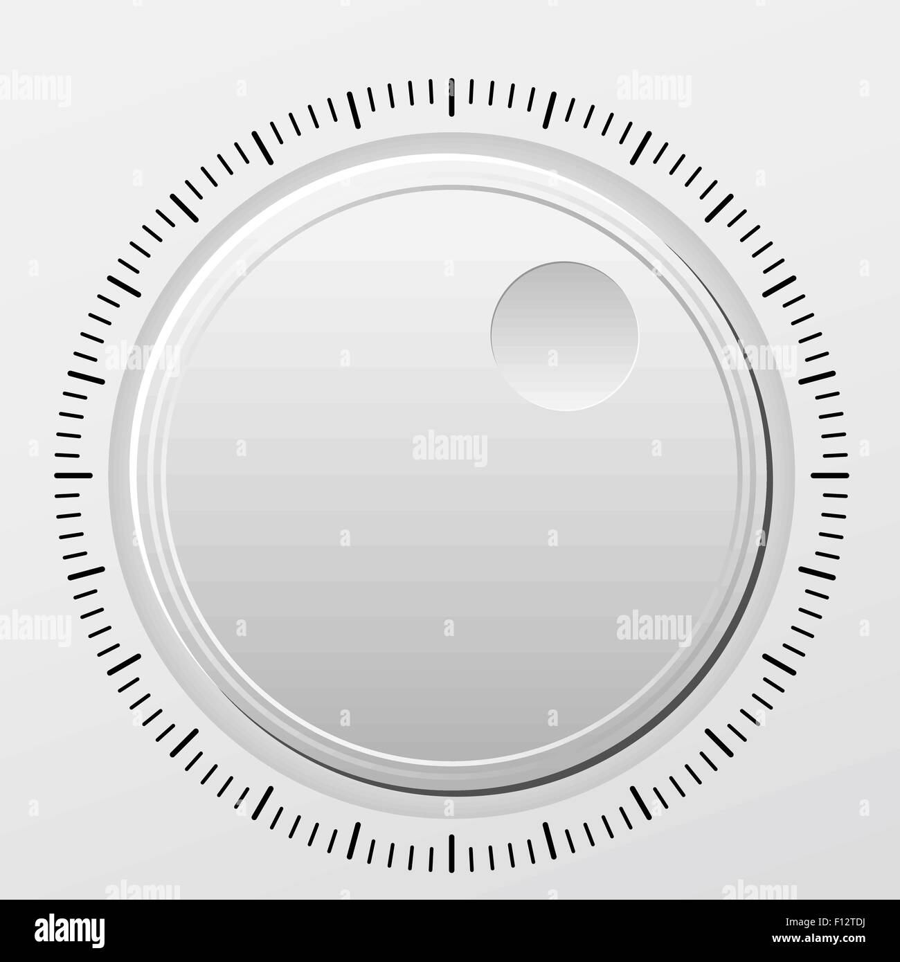 Metal volume knob. Vector illustration Stock Vector Image & Art - Alamy