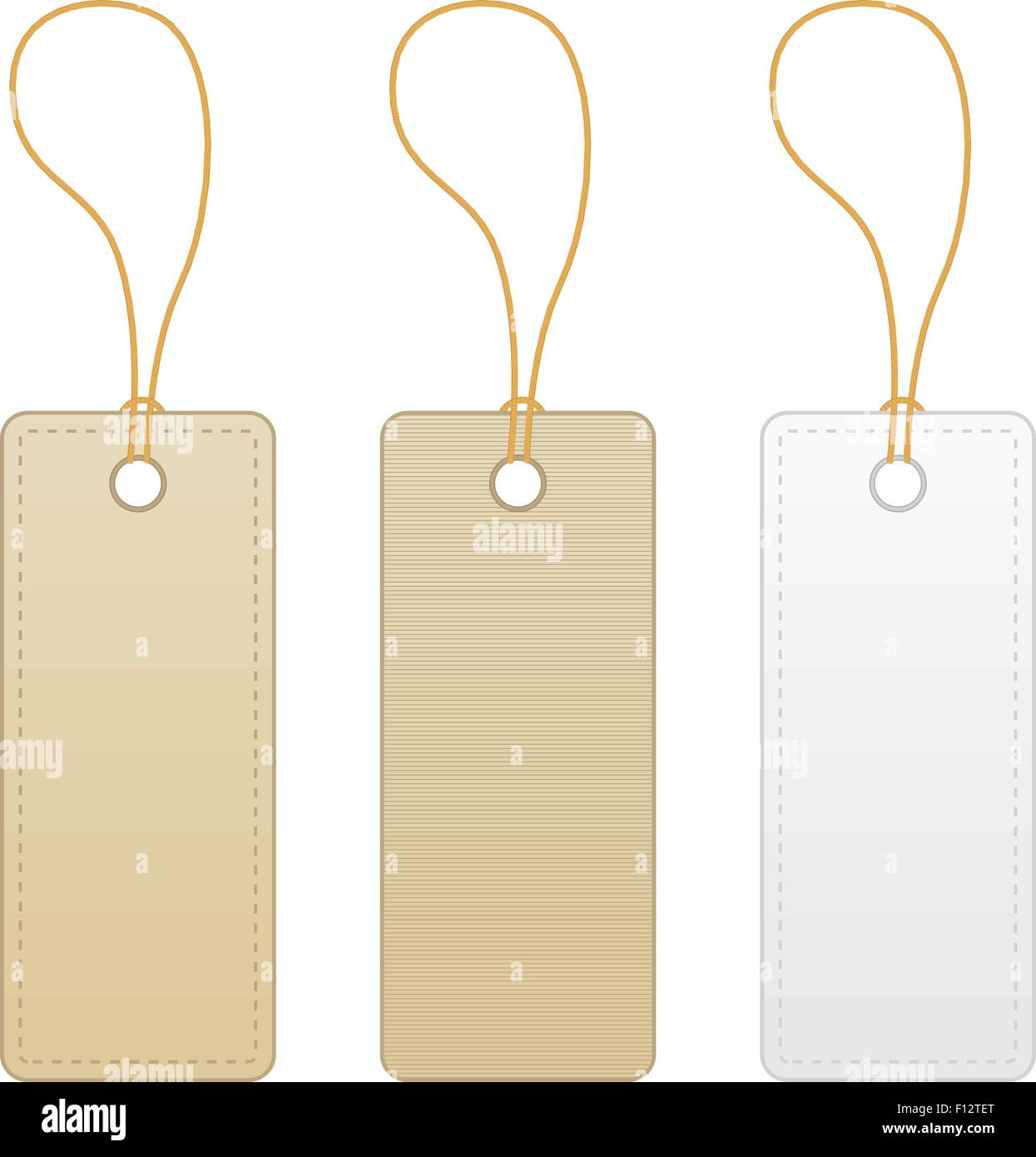 Blank label tag isolated on white background. Vector illustration Stock ...