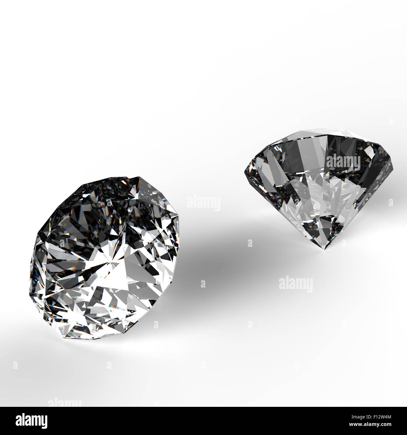 Diamonds 3d in composition as concept Stock Photo - Alamy