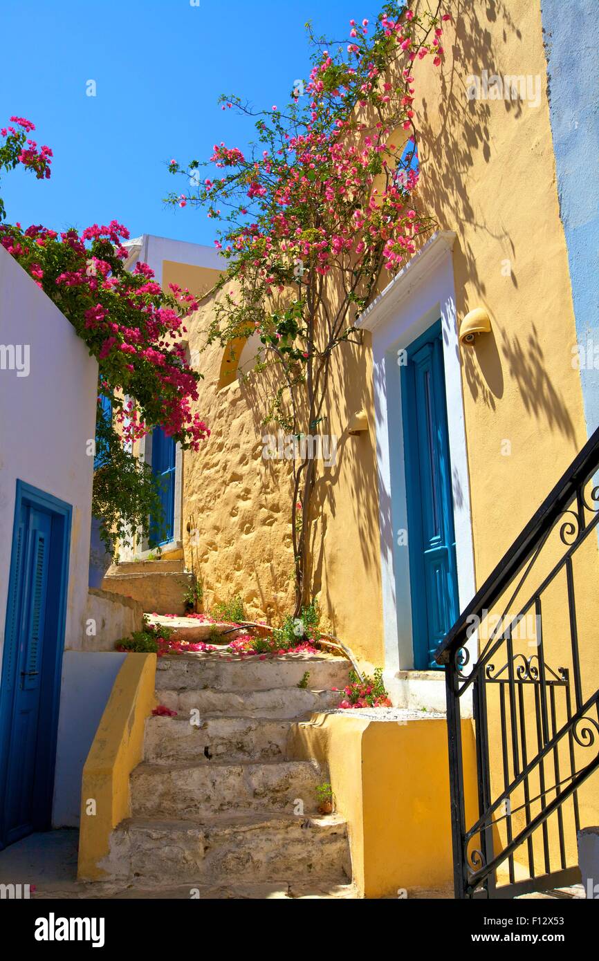 Streets symi greece hi-res stock photography and images - Alamy