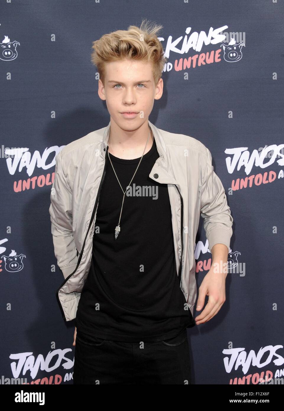 Los Angeles, CA, USA. 25th Aug, 2015. Aidan Alexander at arrivals for ...