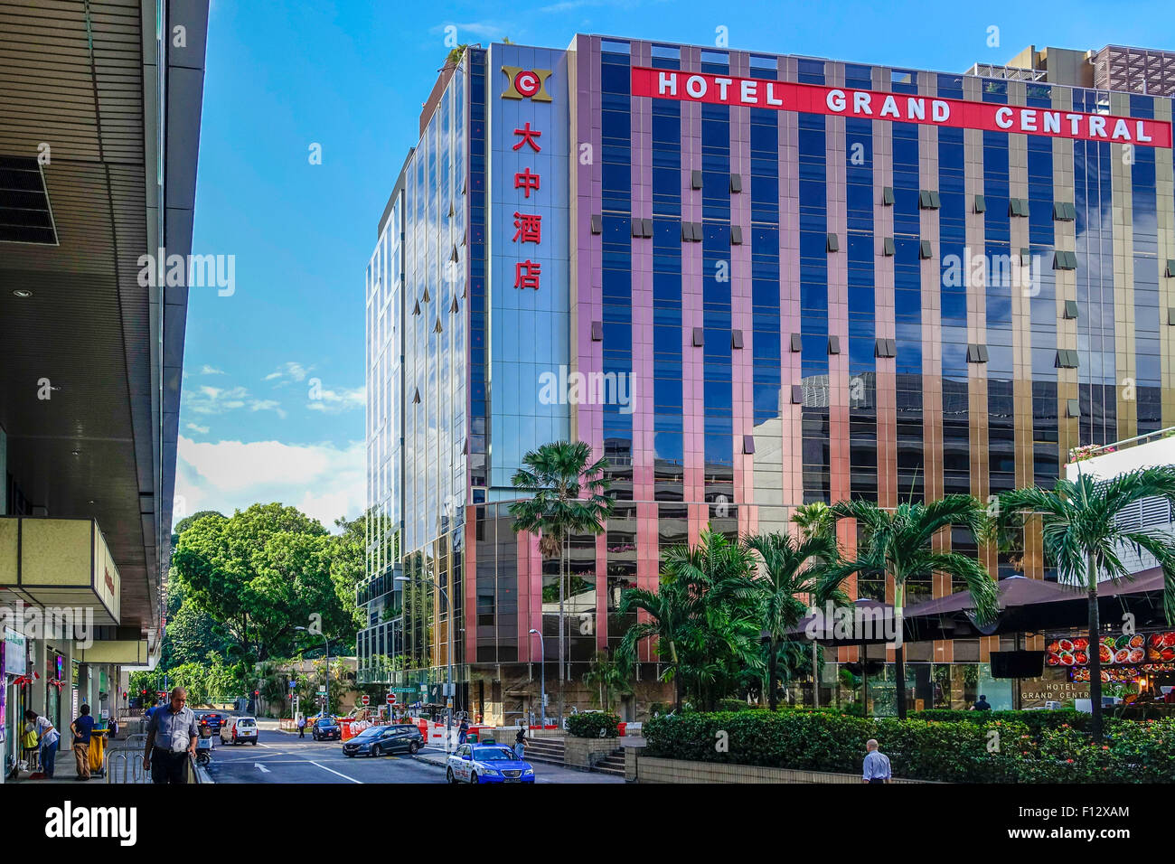 Facade of the Grand Central Hotel in Singapore, Southeast Asia Stock ...