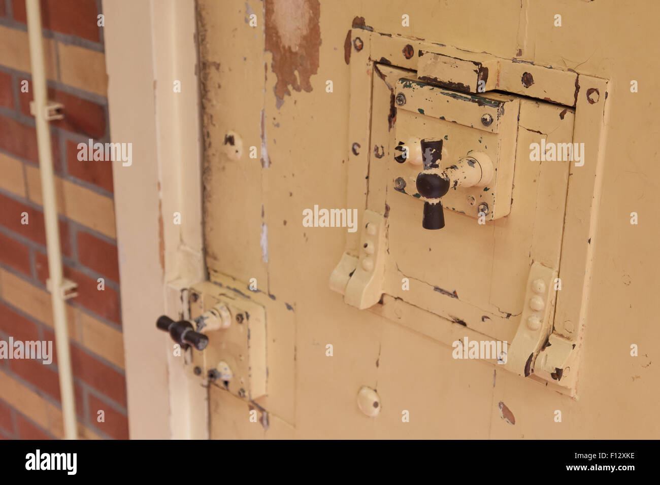 Old lock in a prison, selective focus Stock Photo - Alamy