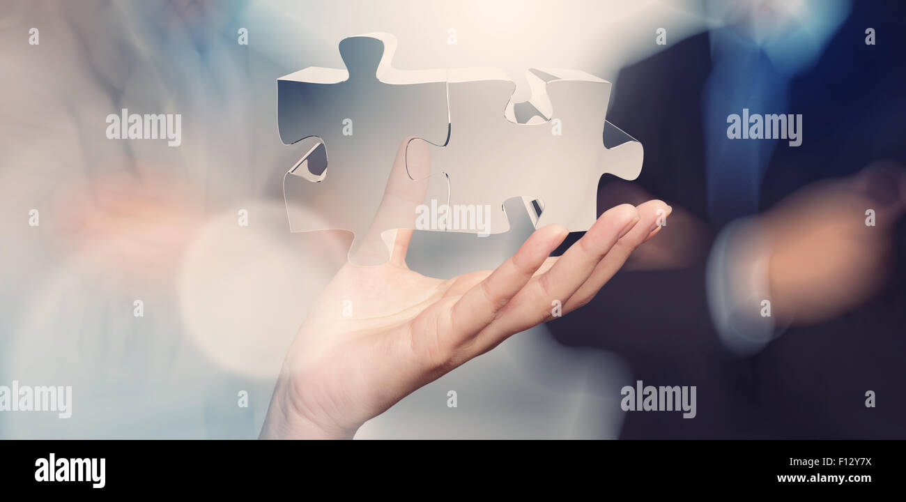 businessman hand showing partnership sign as concept Stock Photo - Alamy