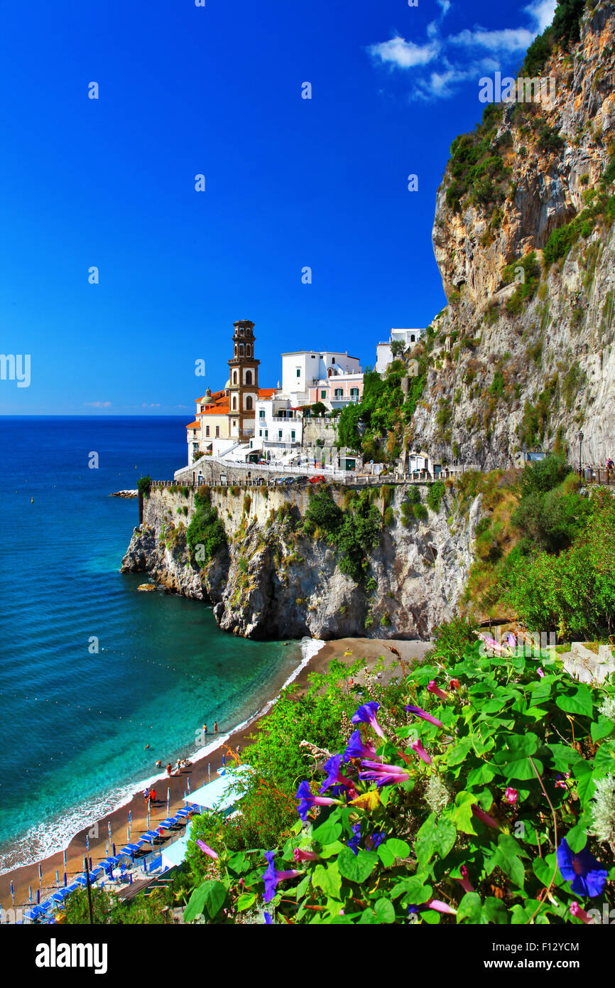 picturesque Atrani village in amalfi coast of Italy Stock Photo - Alamy