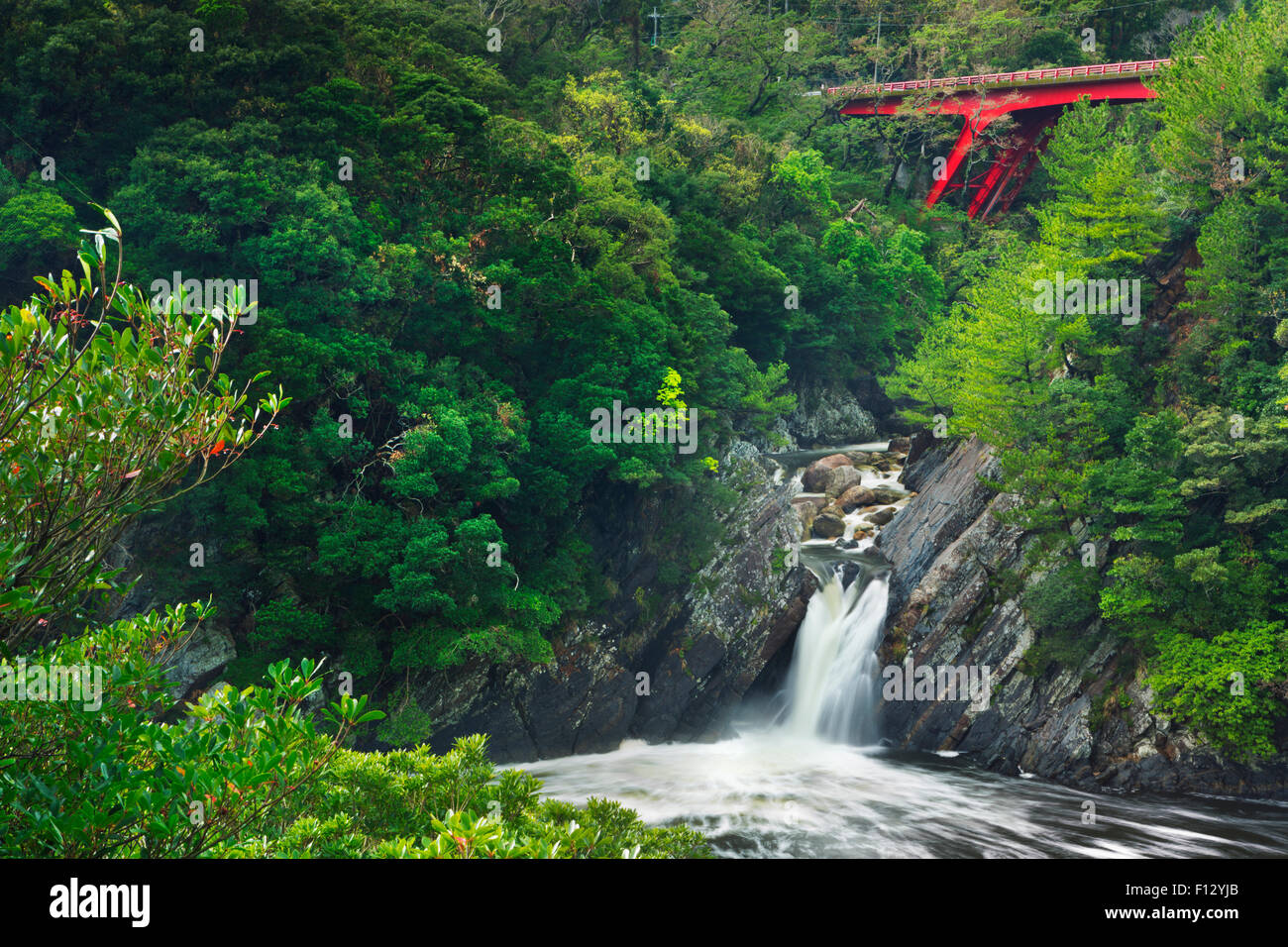 The Toroki Falls (Toroki-no-taki, トローキの滝) on the southern island of ...