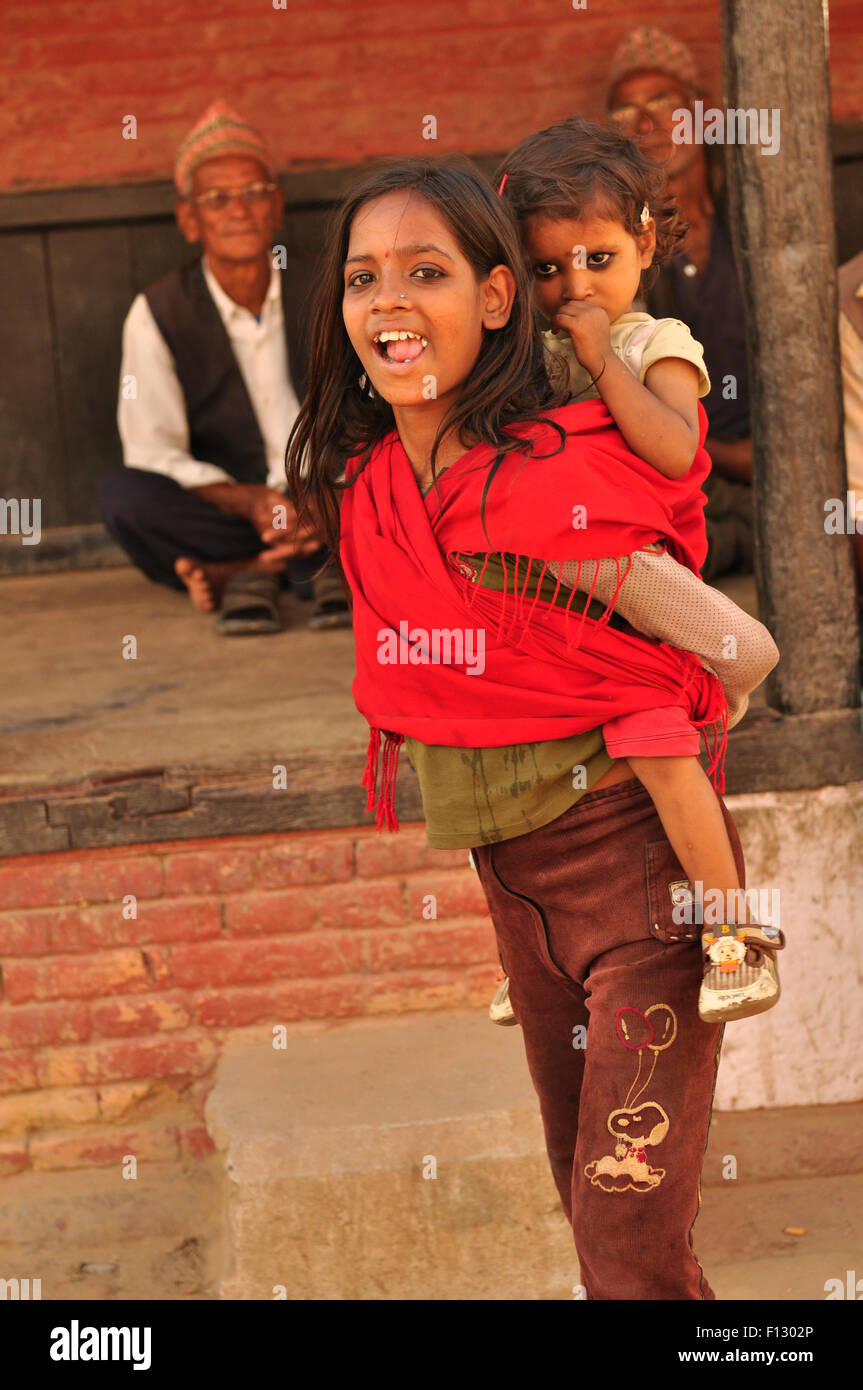 Street Photo of People in traditional clothing - Nepal Stock Photo - Alamy